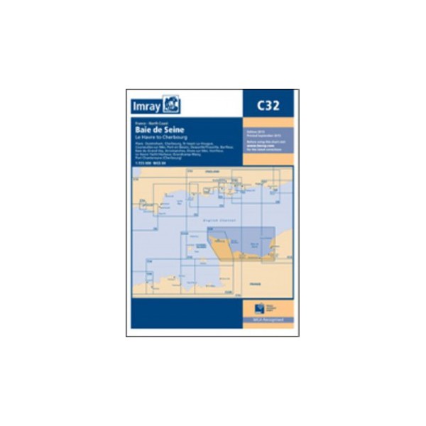 CARTE MARINE IMRAY C32 BAIE DE SEIGNE LE HAVRE TO CHERBOURG